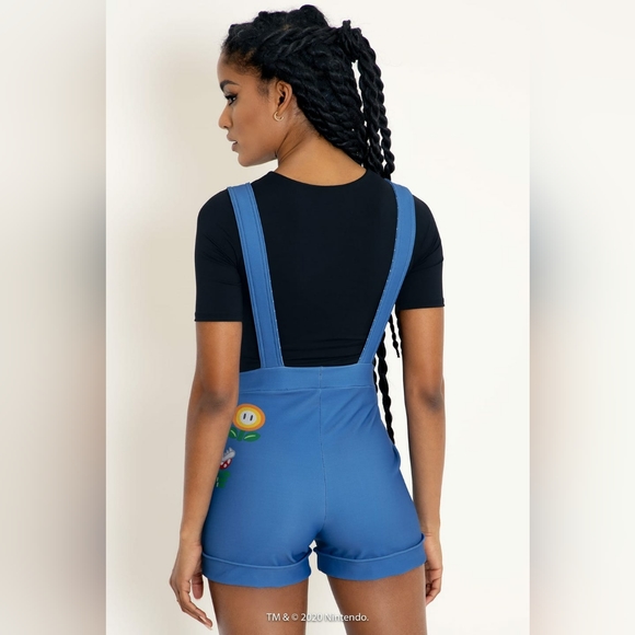 Blackmilk | Pants & Jumpsuits | Blackmilk Super Mario Short Overalls L ...